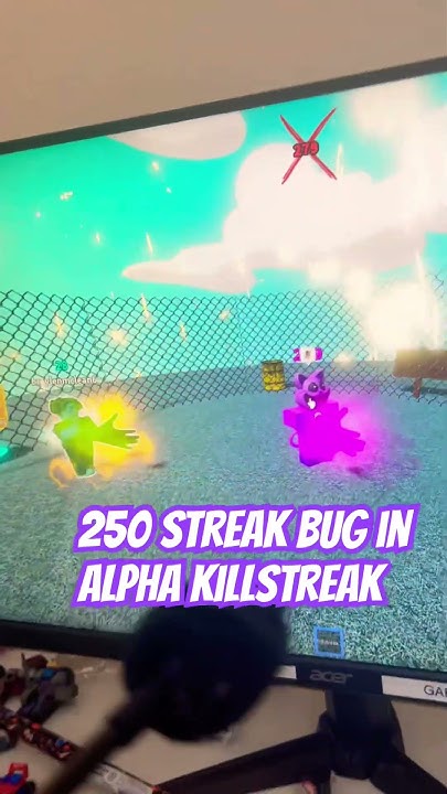 So theres a bug in Alpha killstreak while i was using Killstreak X and i get 250 it started ...