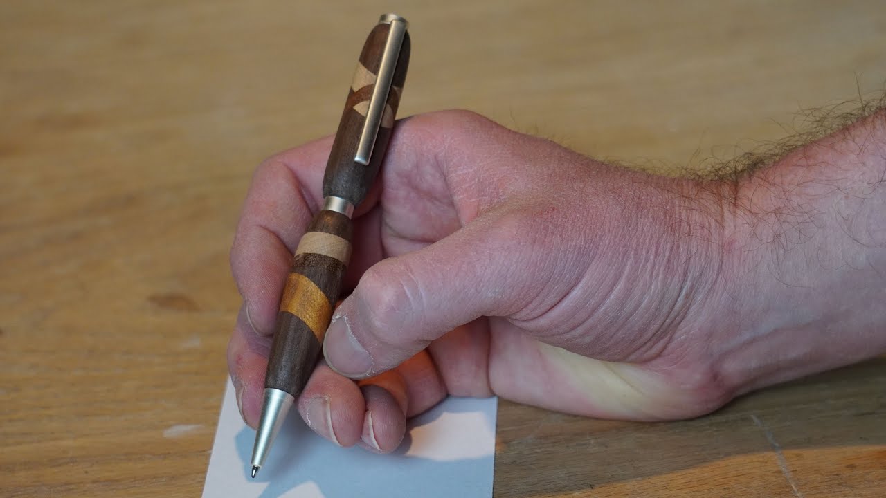 Making a pen without a lathe - hand tools only - YouTube