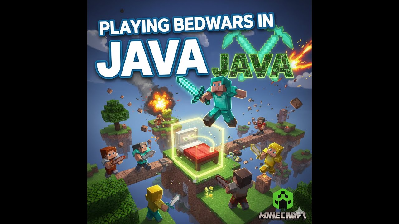 Playing Bedwars In Java EDITION. - YouTube