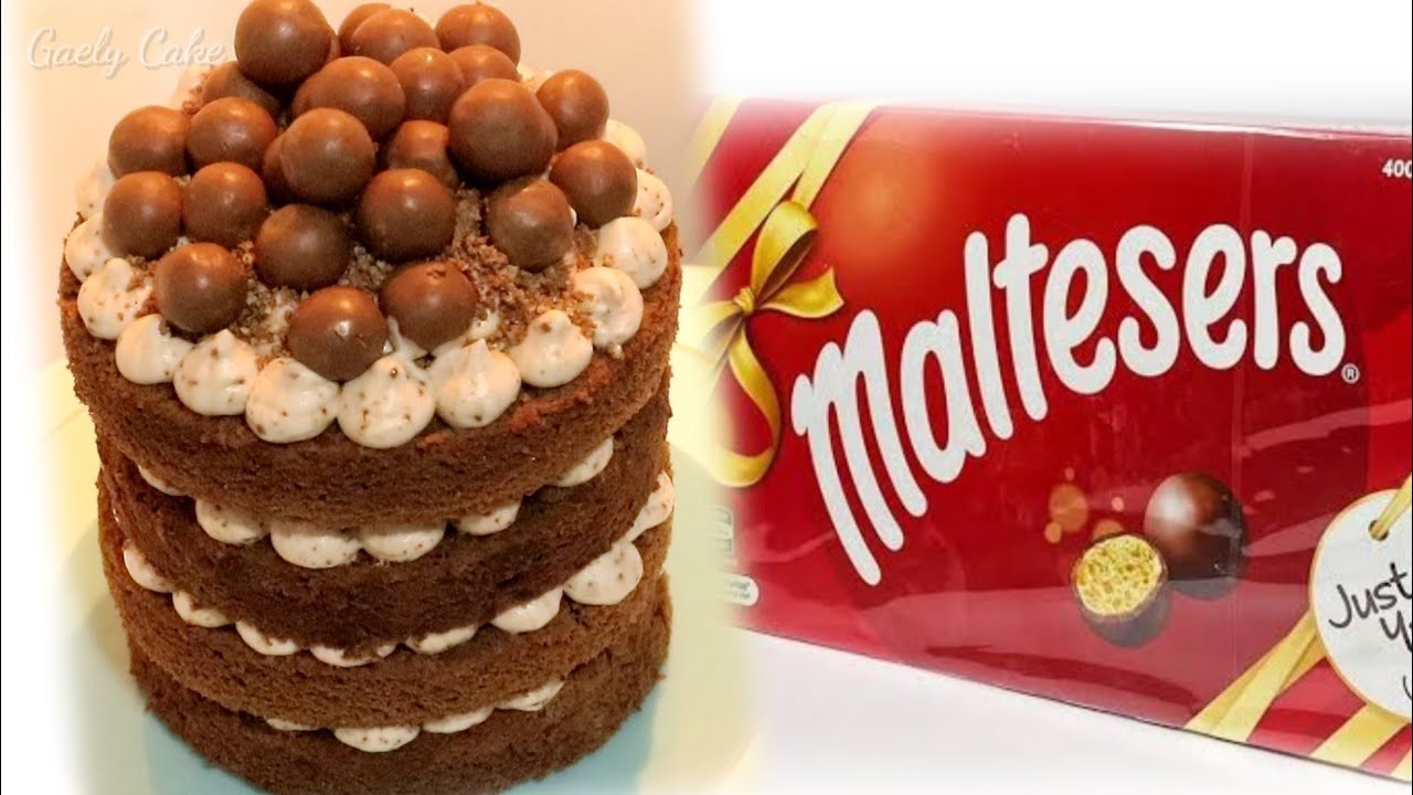 MALTESERS CREAM CAKE | Gaely Cake - YouTube