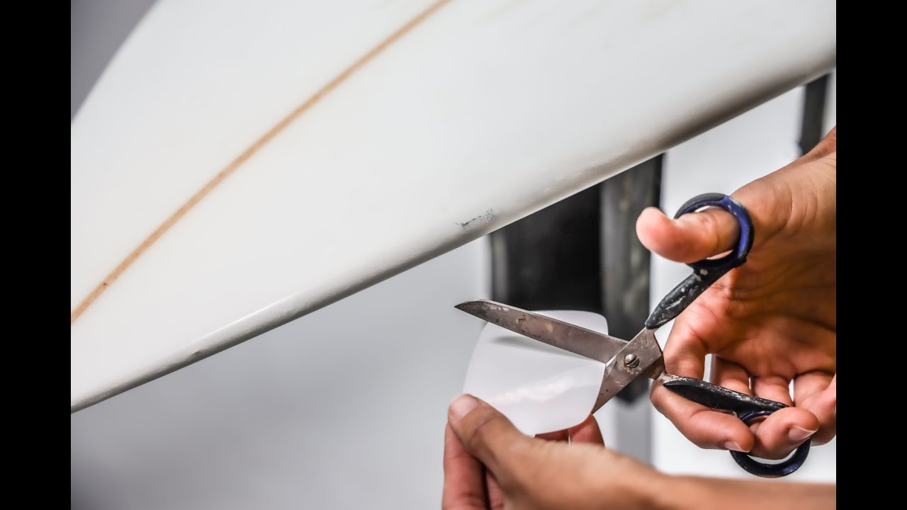 How to fix a surfboard small ding using DING-AID repair kit - YouTube