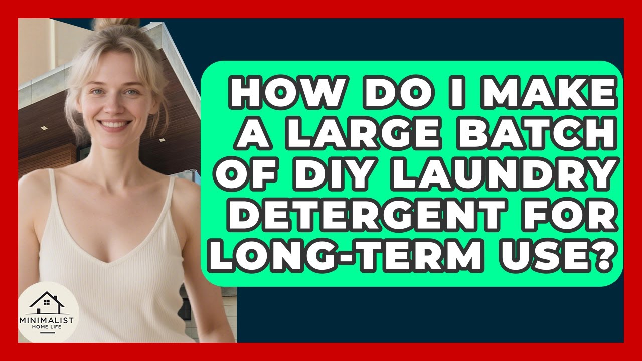 How Do I Make A Large Batch Of DIY Laundry Detergent For Long-term Use ...