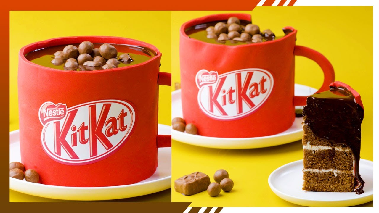 Nejlepší čokoládový dort s KITKAT | Snadné nápady na zdobení dortů ...