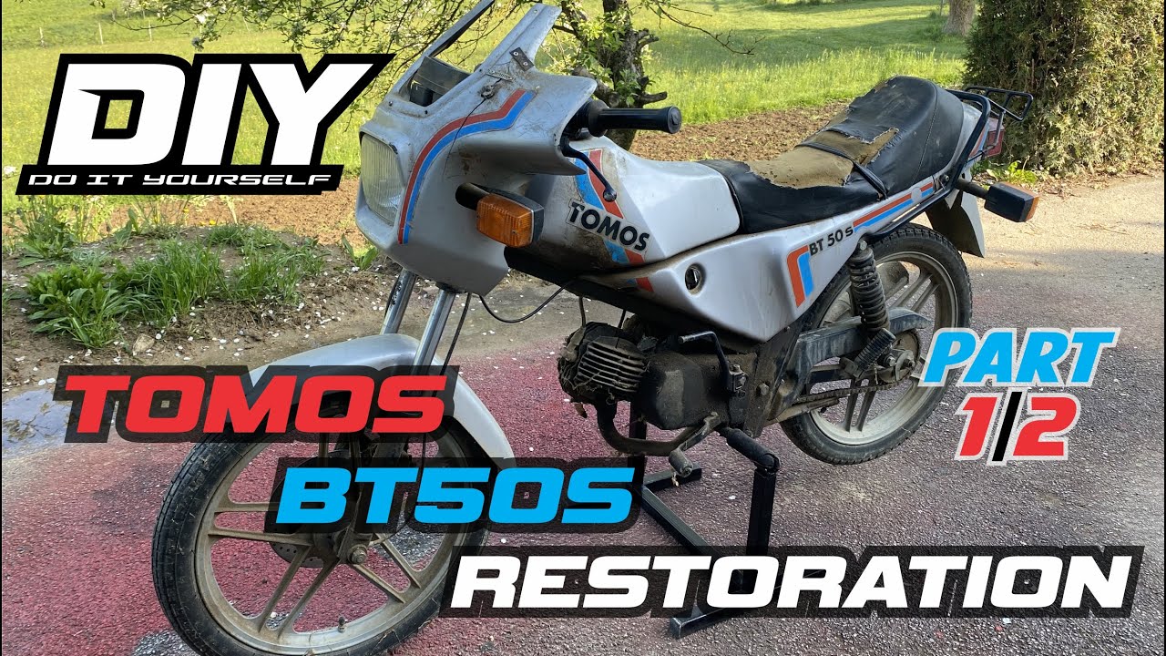 TOMOS BT50S Restoration part 1/2 - YouTube