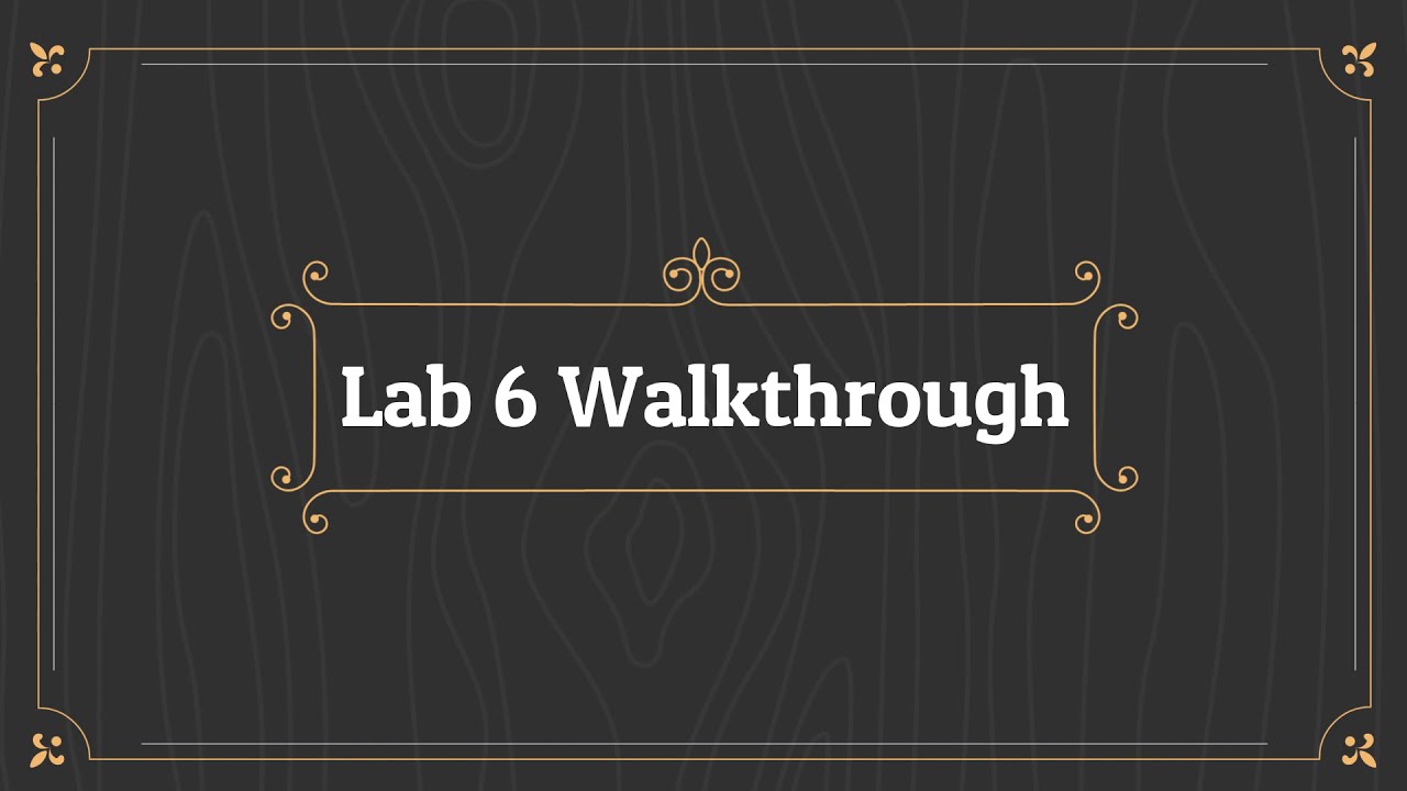 Lab Six Walk-through - Astonia 3 - YouTube