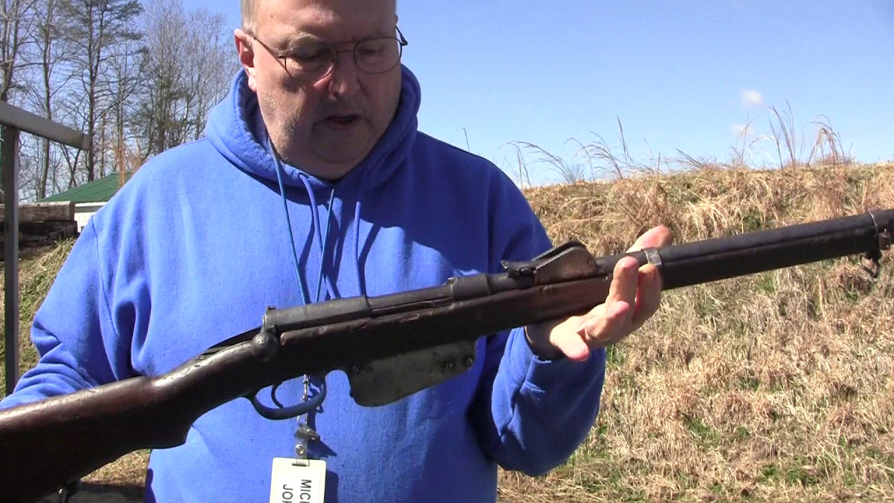 M1886 Austrian Mannlicher out on the rifle range - YouTube