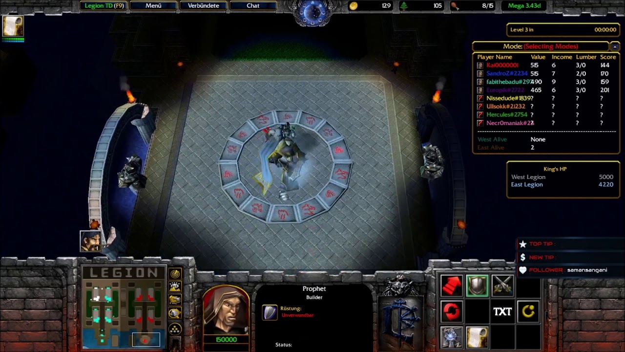 Warcraft 3 the frozen Throne custom map: Legion TD mega! #0057 - YouTube
