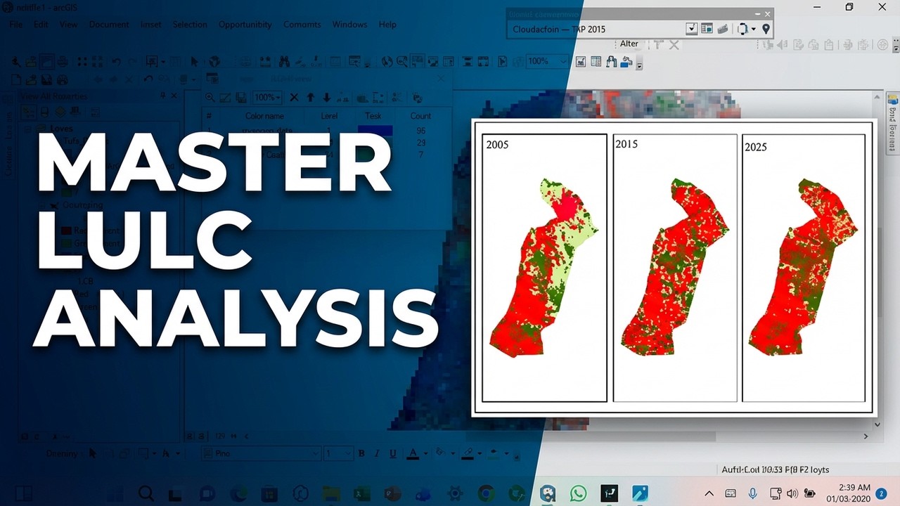 Complete LULC Analysis in ArcGIS 3 Year Change Detection (2005 2025 ...