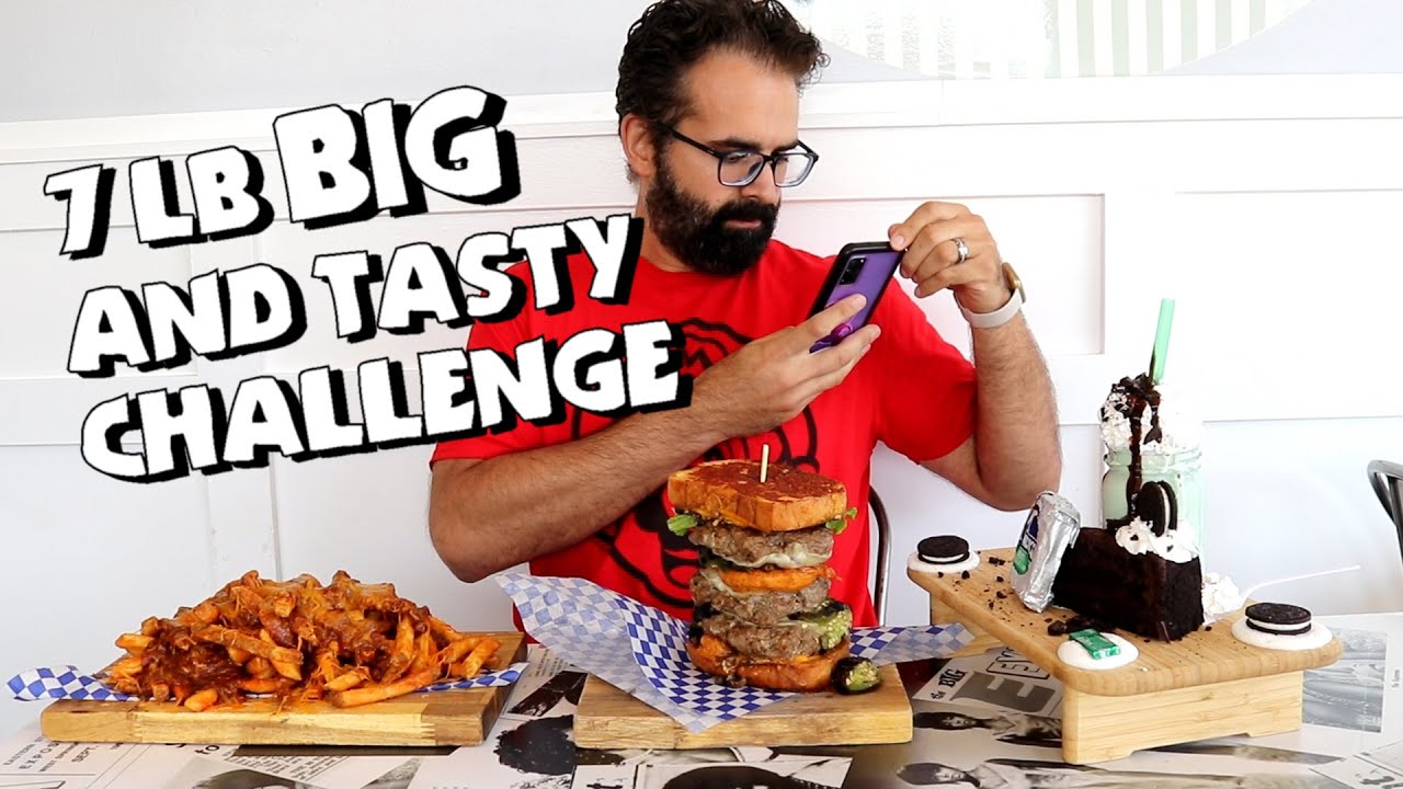 7 Pound "Big and Tasty" Food Challenge at Delicious Big D's Burgers in ...