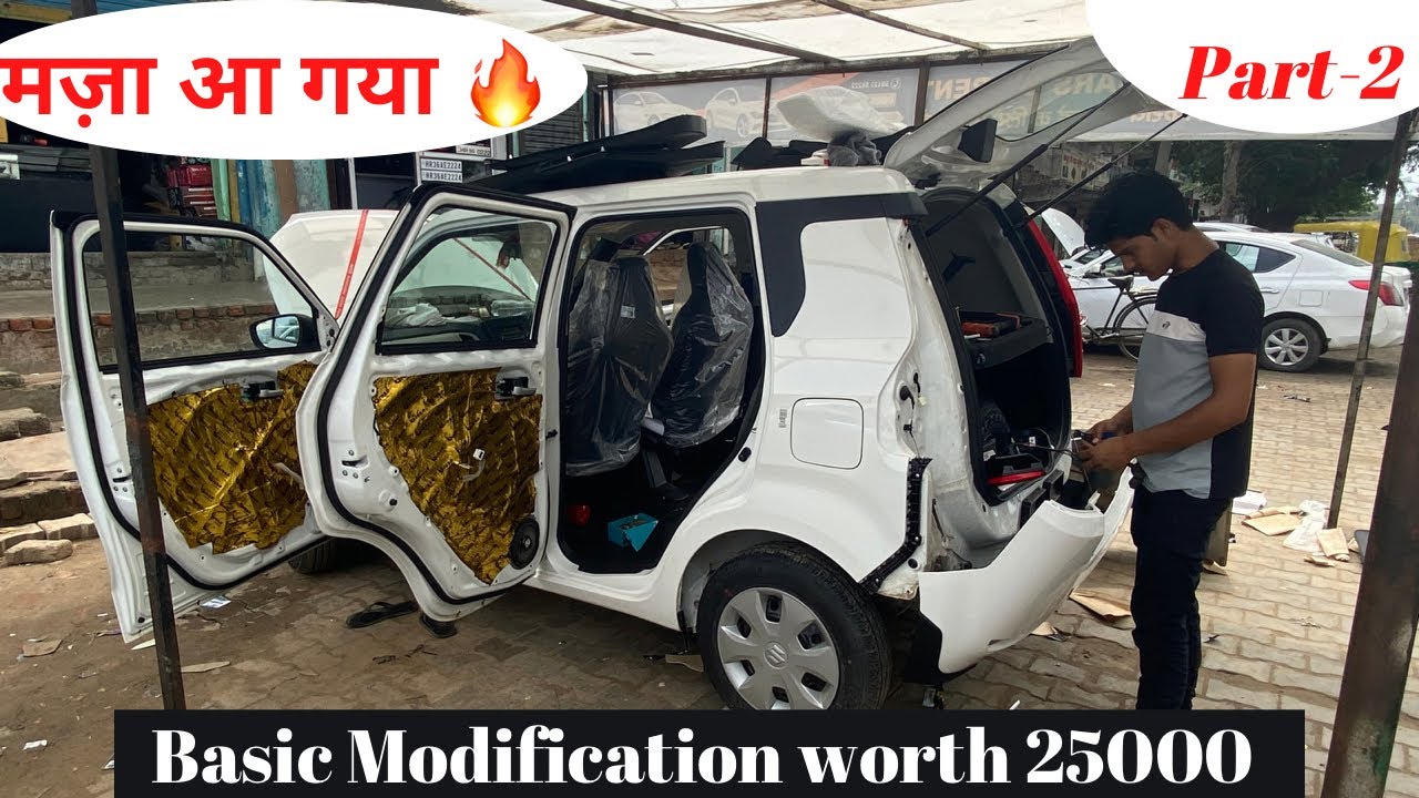 Best Modification in Our WagonR Vxi CNG Under 25000 Only (Part-2) - YouTube