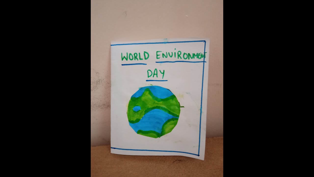 Environment day Greeting Card || Easy to Make || Zuha's Vision || # ...