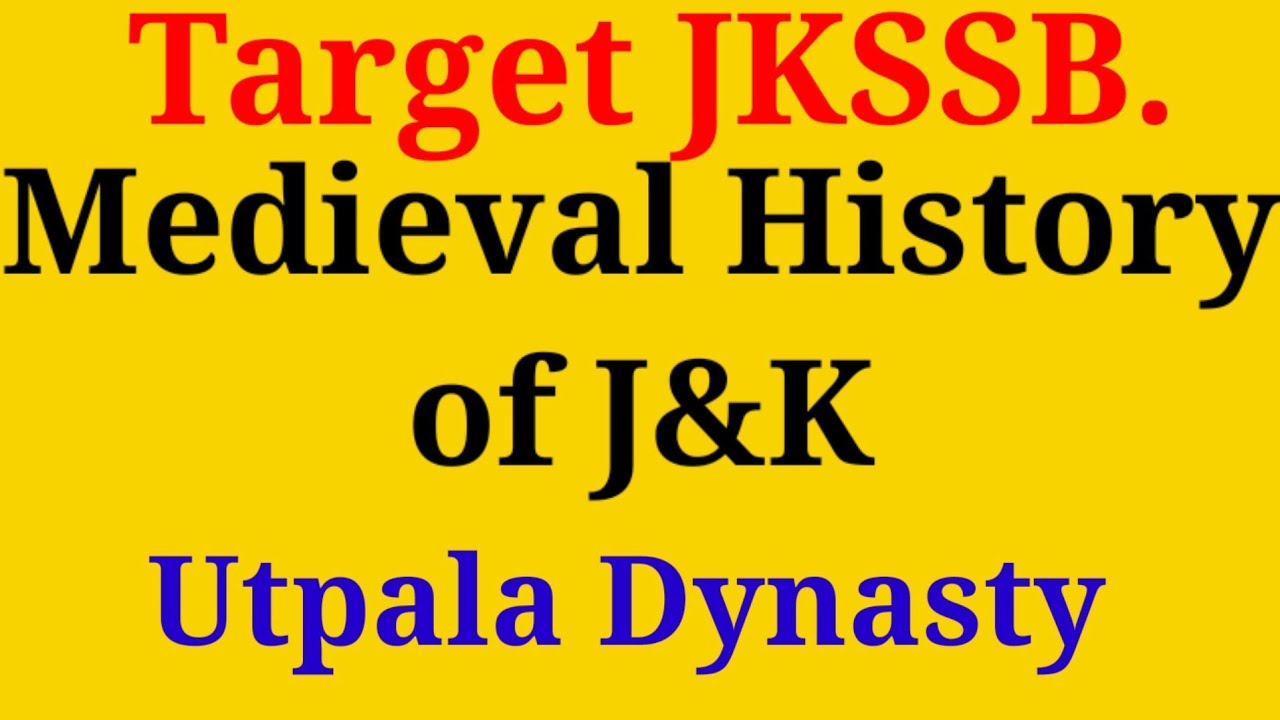 Utpala Dynasty History of J&K GK of J&K. - YouTube