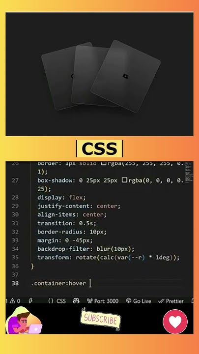 Cards with Hover Animation using HTML & CSS #webdevelopment #coding #animation #shorts - YouTube