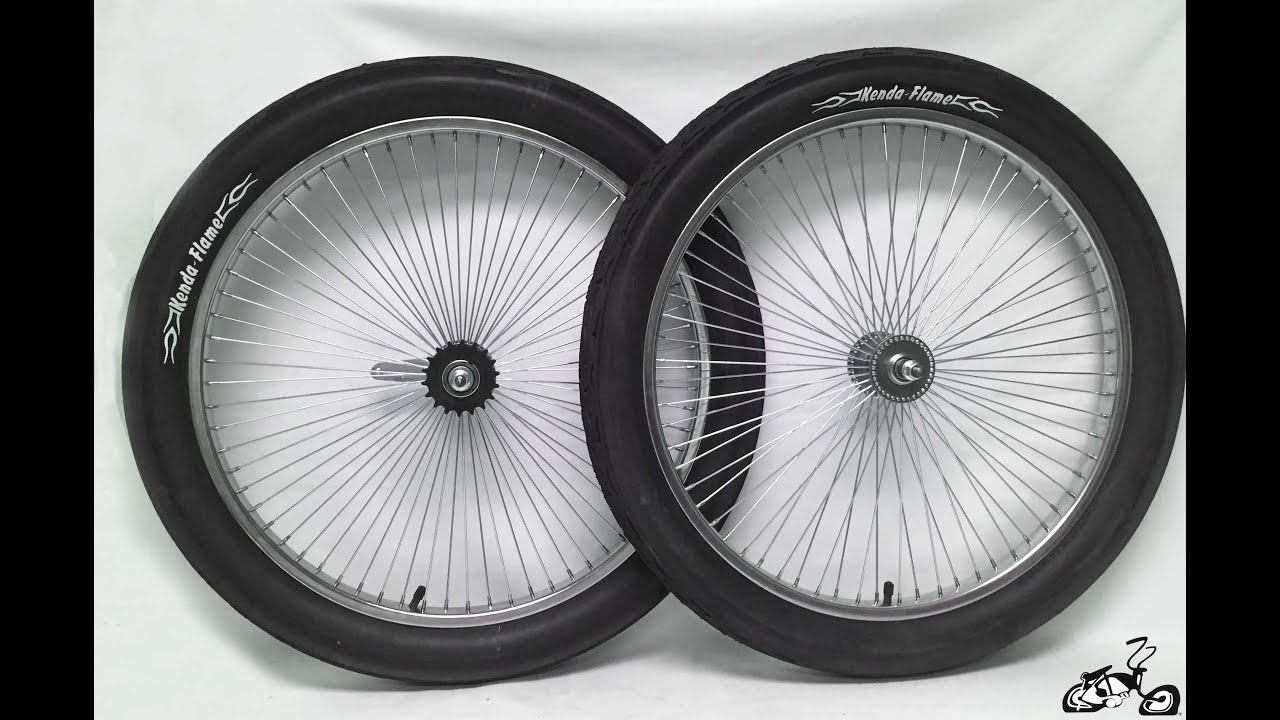 24 X 3 Fat Tire Bicycle Wheel Kit YouTube