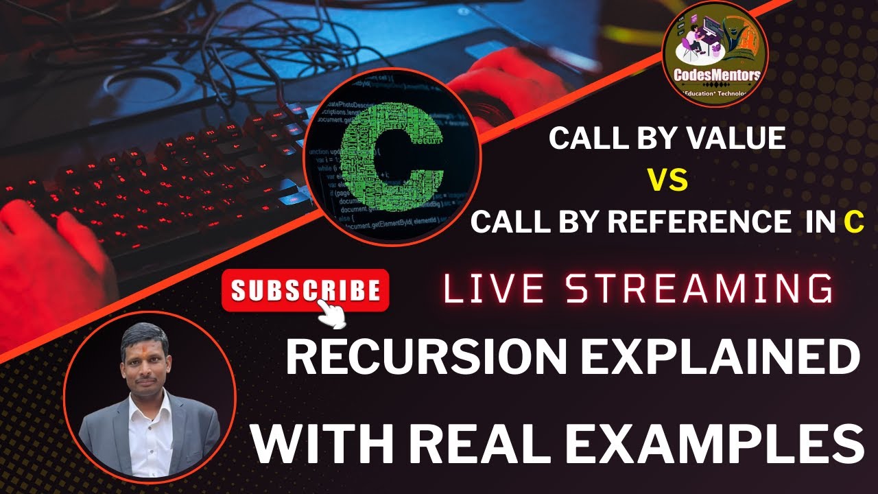 #36 Call by Value vs Call by Reference in C | Recursion Explained with Real Examples | # ...