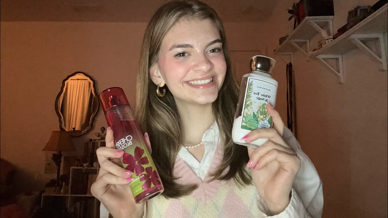 My first ASMR video!!! | tapping and scratching on lotion and perfume bottles! | whispered ...