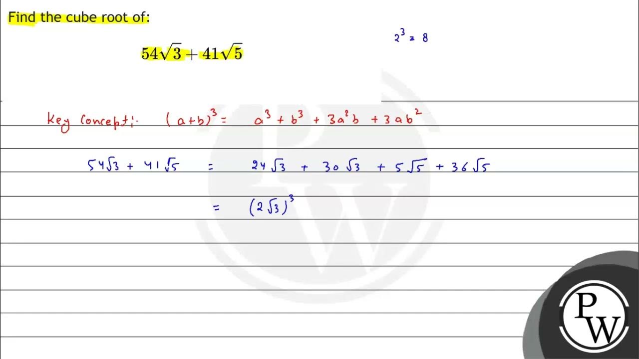 Find The Cube Root Of 54 sqrt 3 41 sqrt 5 YouTube find-the-cube-root-of-54-sqrt-3-41-sqrt-5-youtube