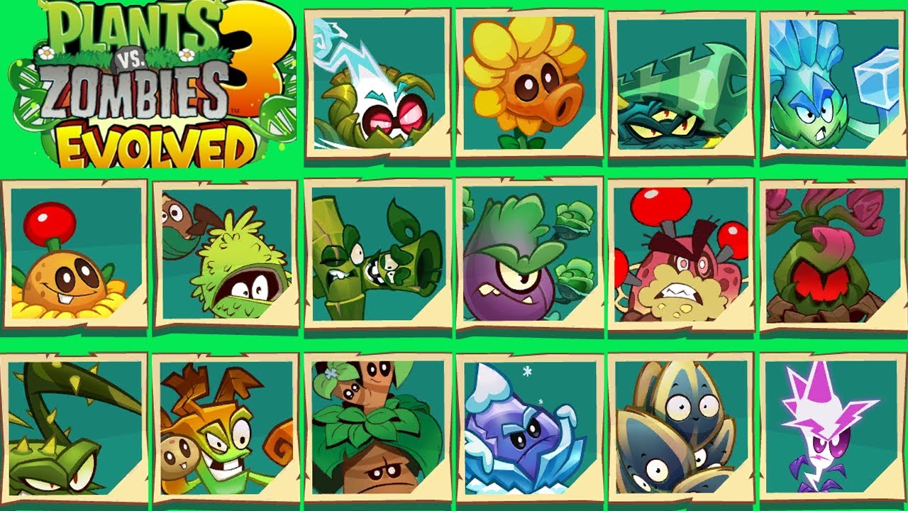 Plants vs Zombies 3: Evolved - All Plants Showcase + Gameplay (Update ...