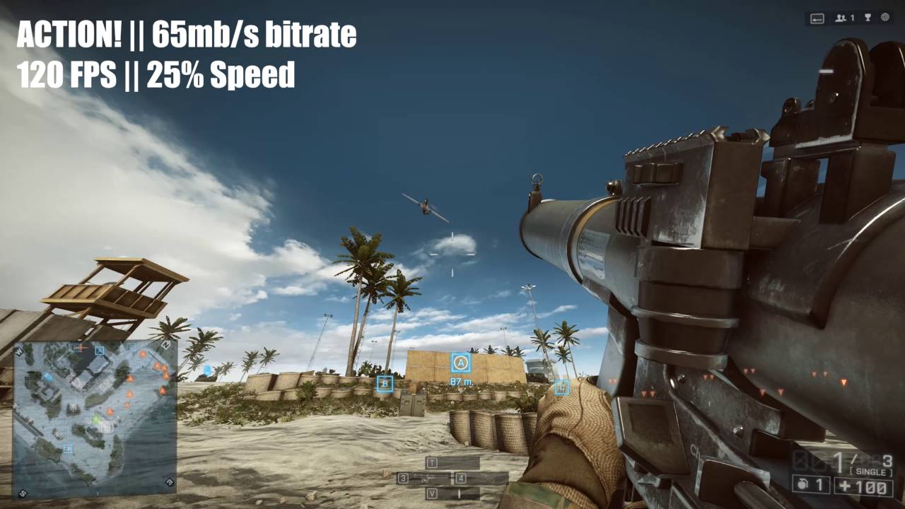 Slow Motion Comparison [4K 120FPS] OBS vs Action! - YouTube