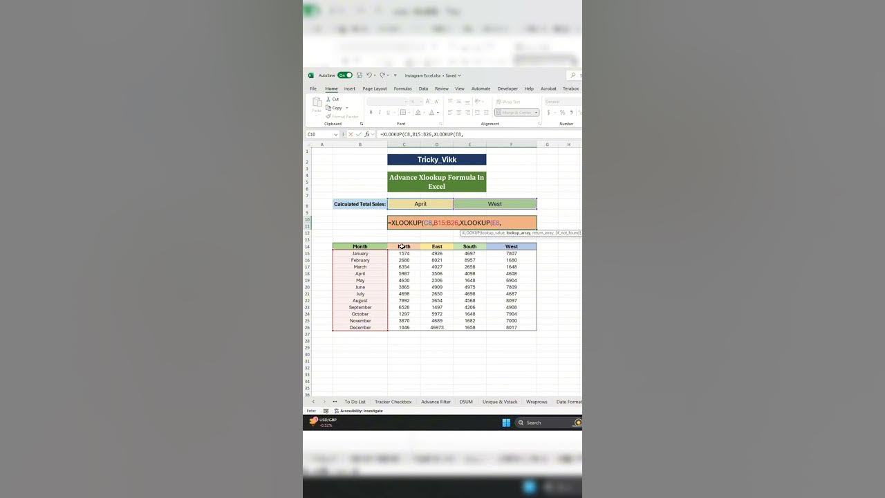 Master Nested XLOOKUP in Excel: Unlock the Power of Advanced Lookups ! Viral Trick 💻 #TrickyVikk ...