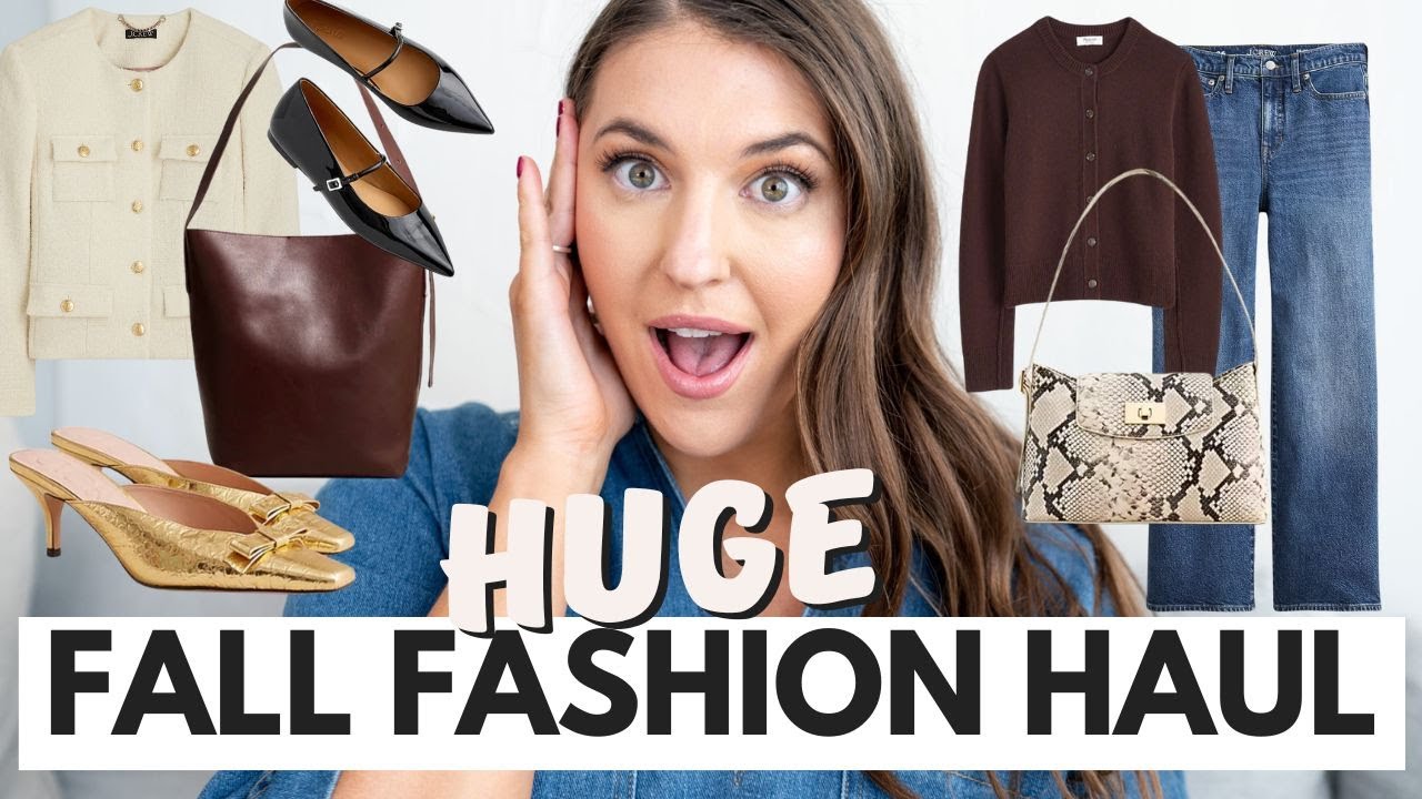 *HUGE* Fall Fashion Haul | J.Crew Madewell Abercrombie & MORE 🌟 - YouTube