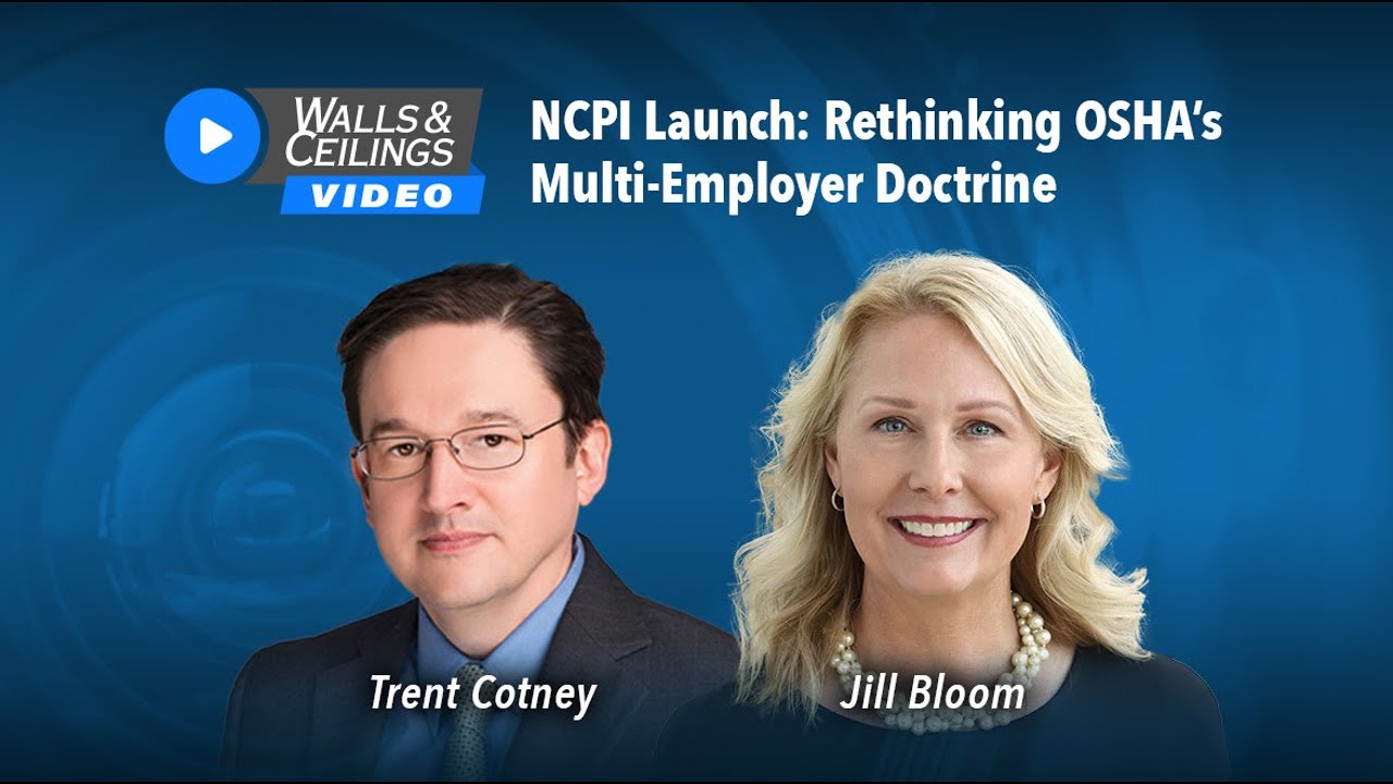 NCPI Launch: Rethinking OSHA's Multi-Employer Doctrine - YouTube