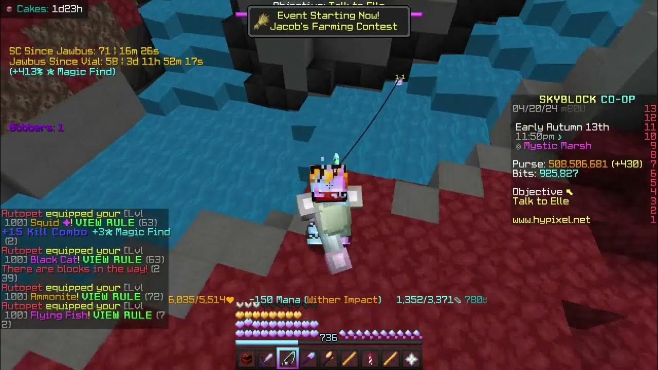 Reaching 4 BILLION Overflow Fishing XP in Hypixel Skyblock - YouTube