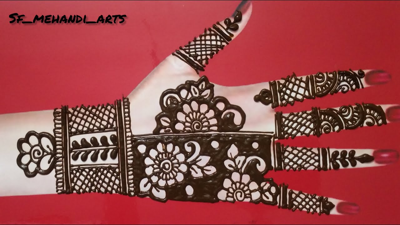 Latest negative space filling mehndi design for hands || unique ...