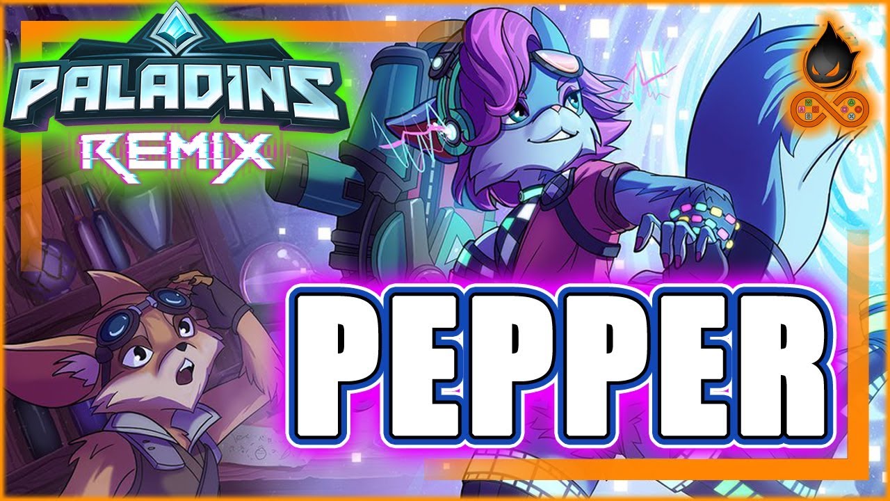 PEPPER AWESOME GAMEPLAY (NEW PIP SKIN) - PALADINS 1.8 REMIX - YouTube