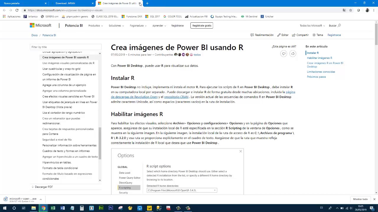 Descarga e Instalación de R y RStudio para POWER BI - YouTube