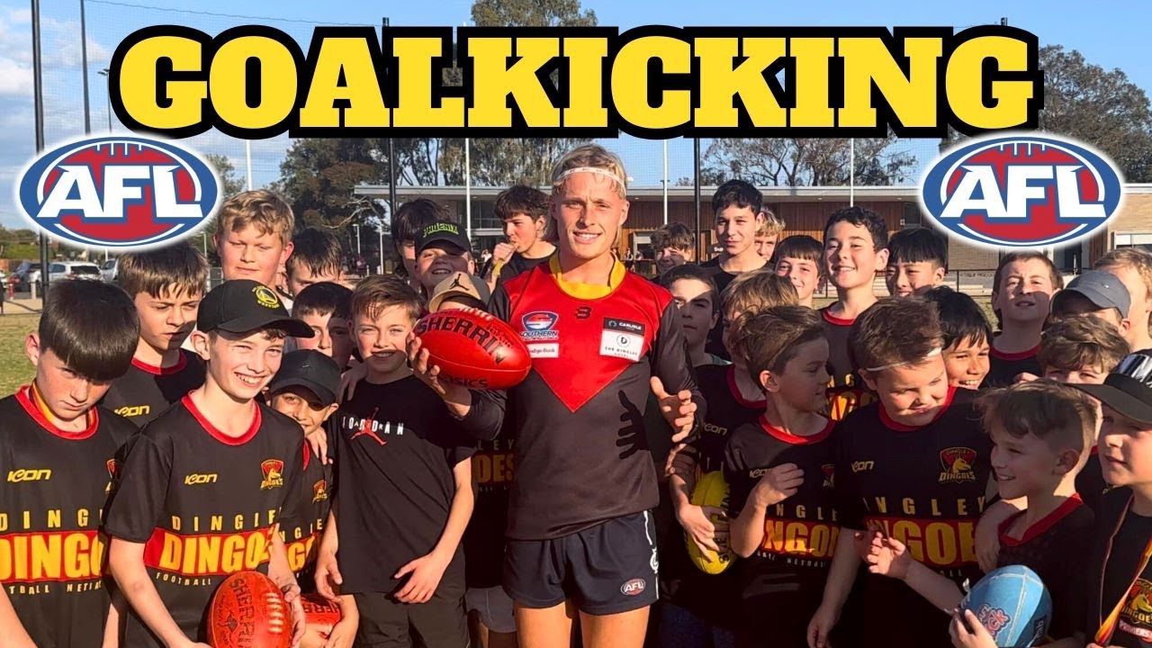 AFL GOAL KICKING CHALLENGE VS 100 SUBSCRIBERS! - YouTube