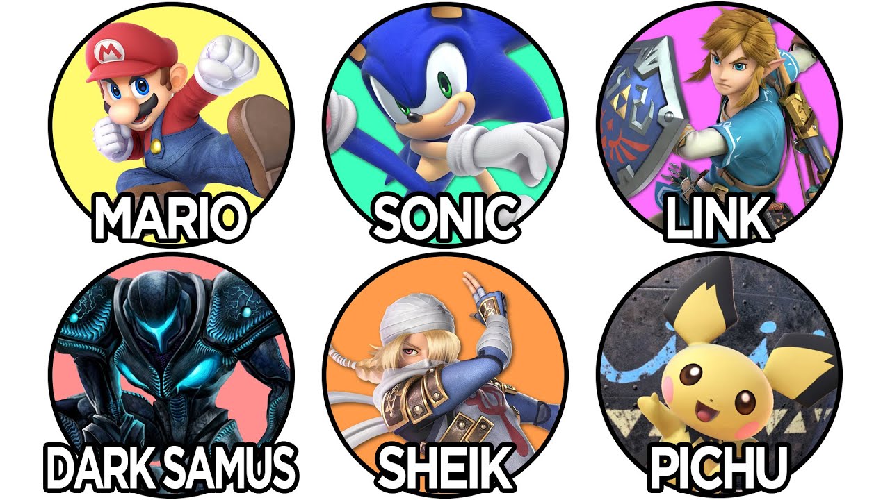 Every Single SUPER SMASH BROS Character Explained Part 1 - YouTube