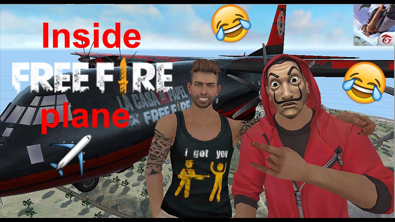what's going inside Free fire plane 😮 - ماذا يحدث داخل طائرة فري فاير ...
