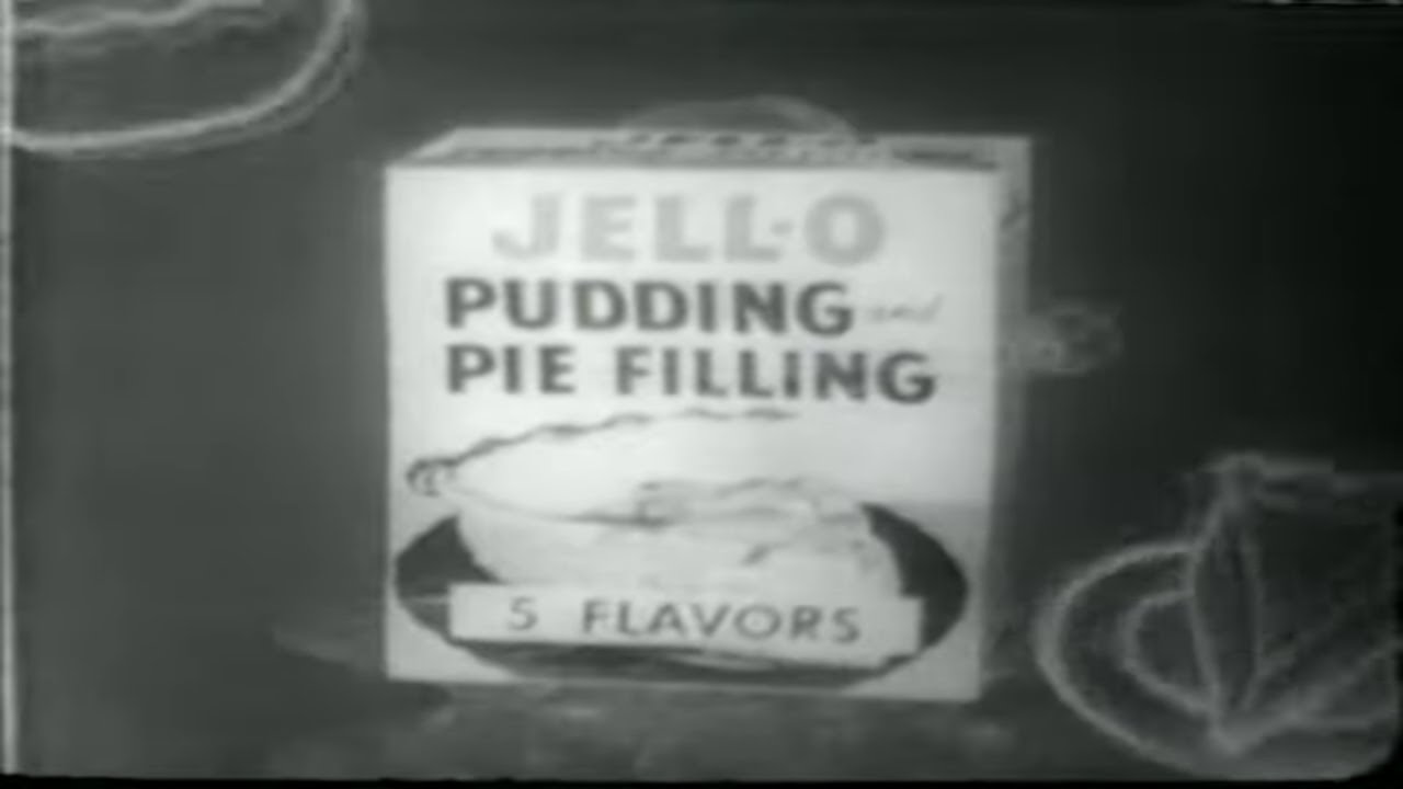 Jell-O Pudding TV Commercial (1957 Lemon Jell-O) TV Ad) - YouTube