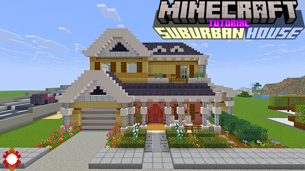 Minecraft How to Build a Suburban House | Suburban Neighborhood House ...