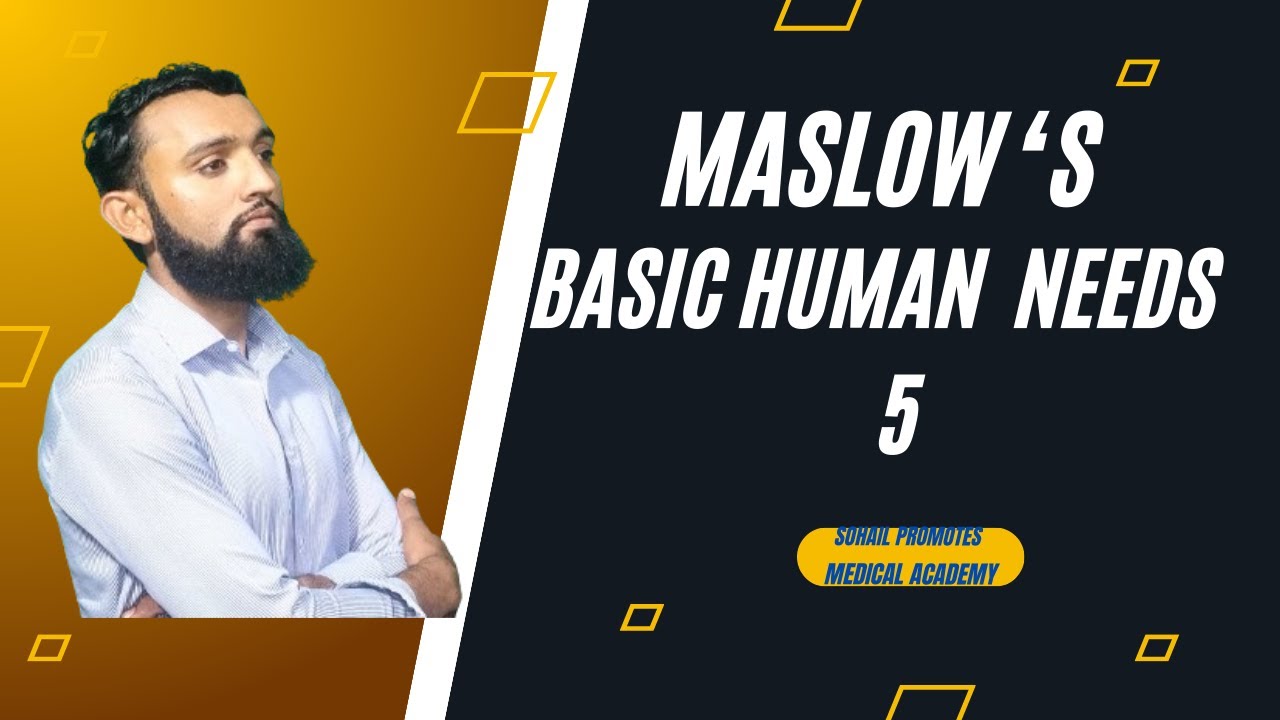 BASIC HUMAN NEEDS BY ABRAHAM MASLOWS - YouTube