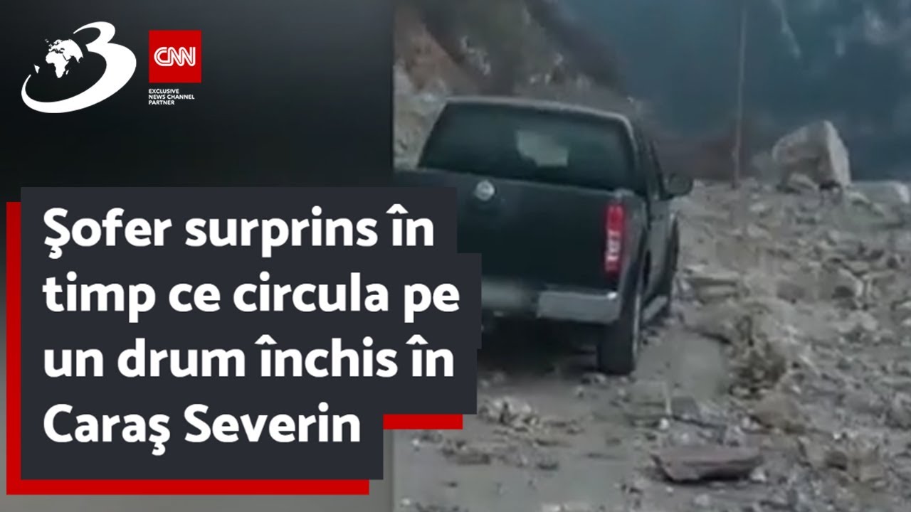 Şofer surprins în timp ce circula pe un drum închis în Caraş Severin ...