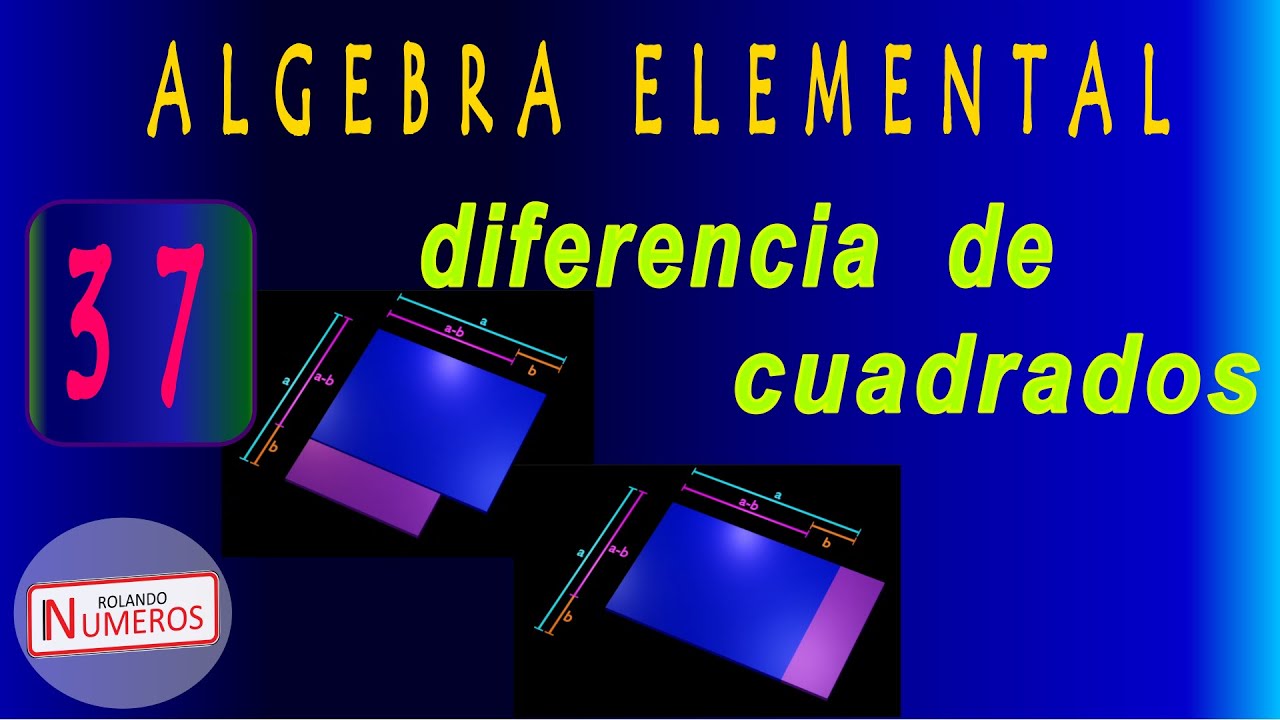 37. Diferencia de cuadrados - YouTube