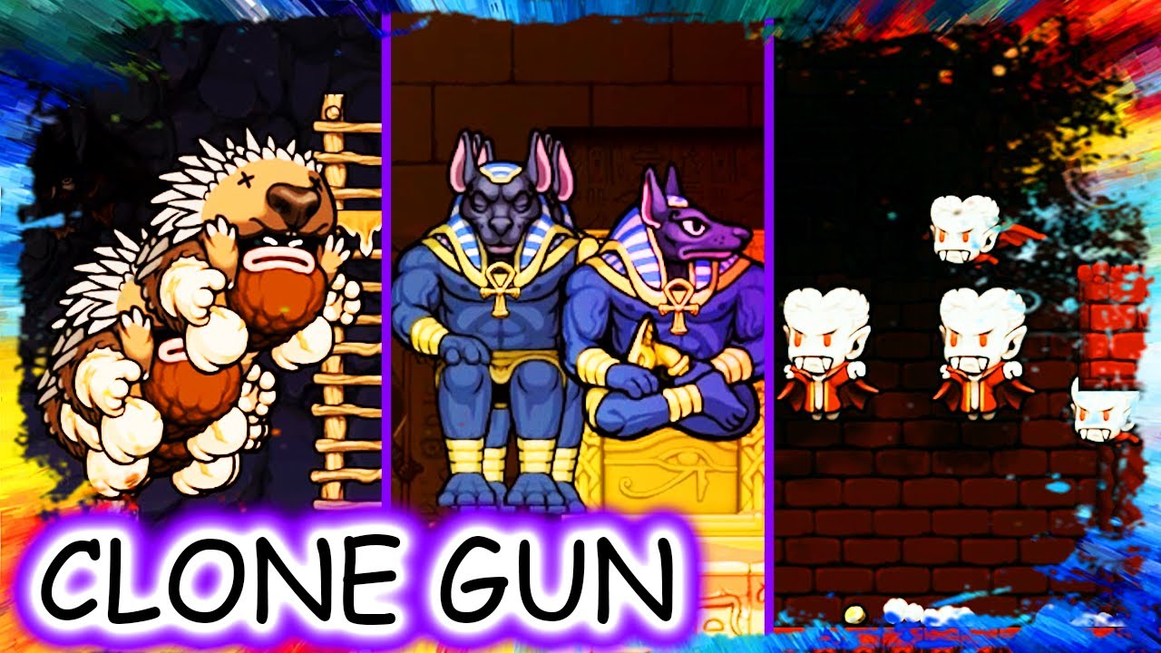 Spelunky 2 Clone Gun vs Bosses - YouTube
