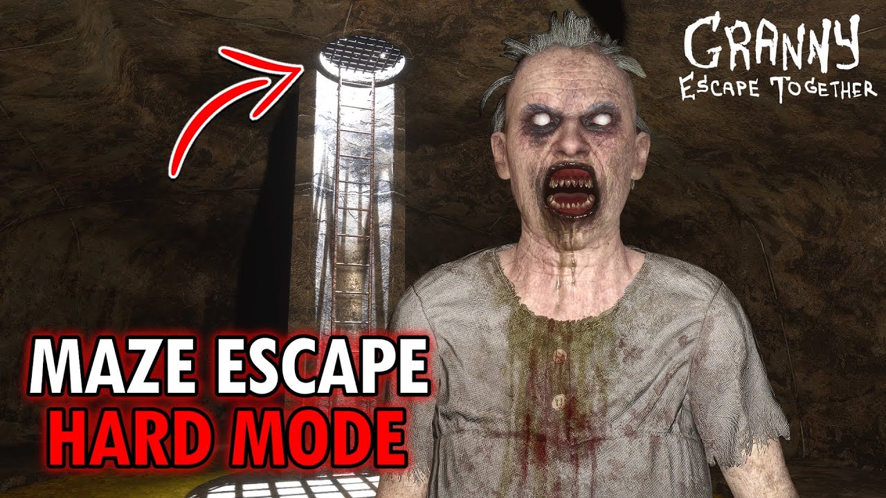 Granny Escape Together Maze Escape - Hard Mode - YouTube