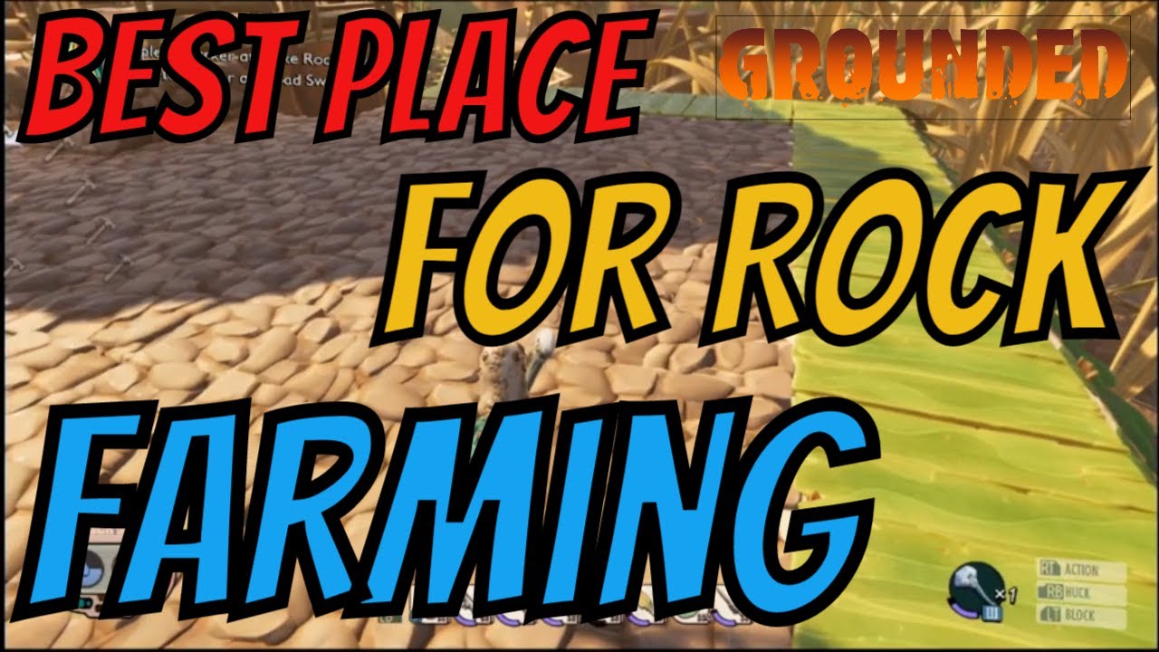 Best place for Rock Farming For Rock Foundation in Grounded - YouTube
