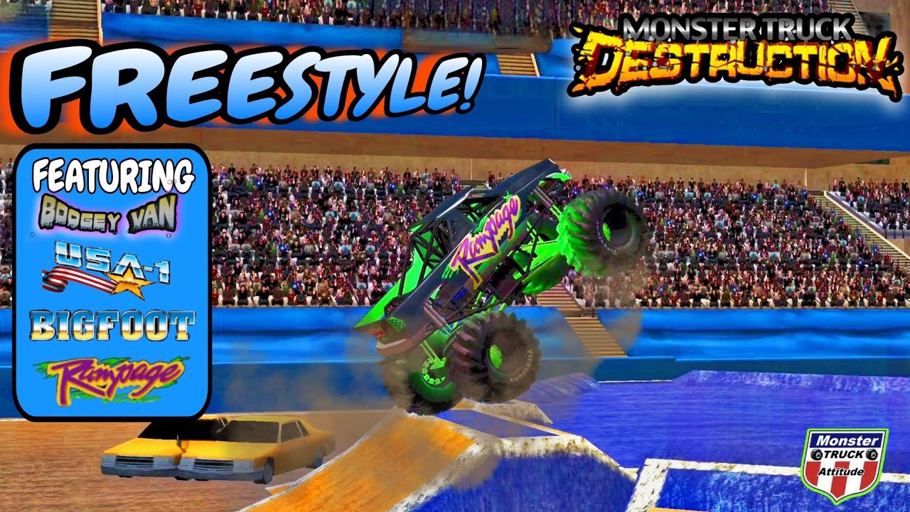 Monster Truck FREESTYLE! Monster Jam Arena Pod "Monster Truck ...