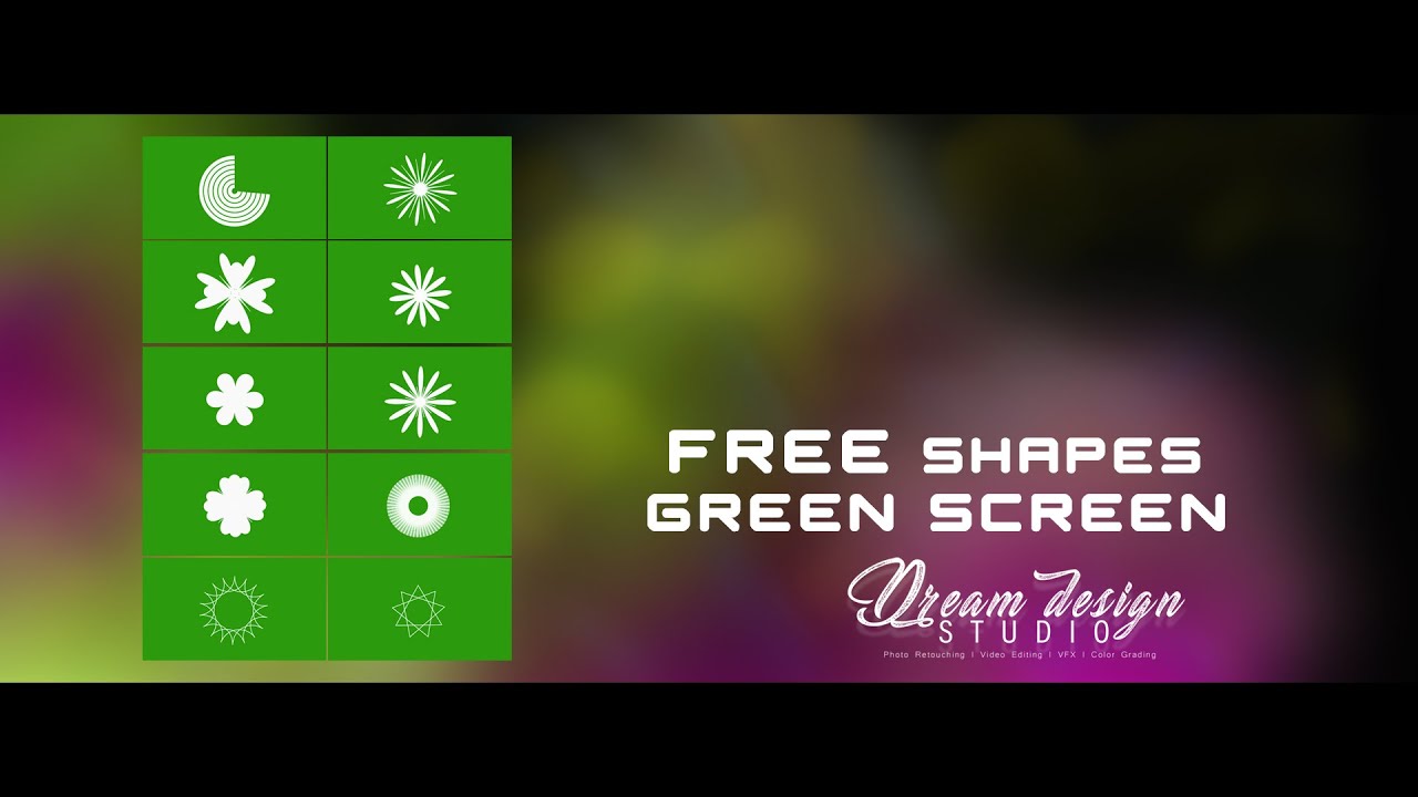 Free Shapes I Green Screen I Dream Designed Studio 2020 - YouTube