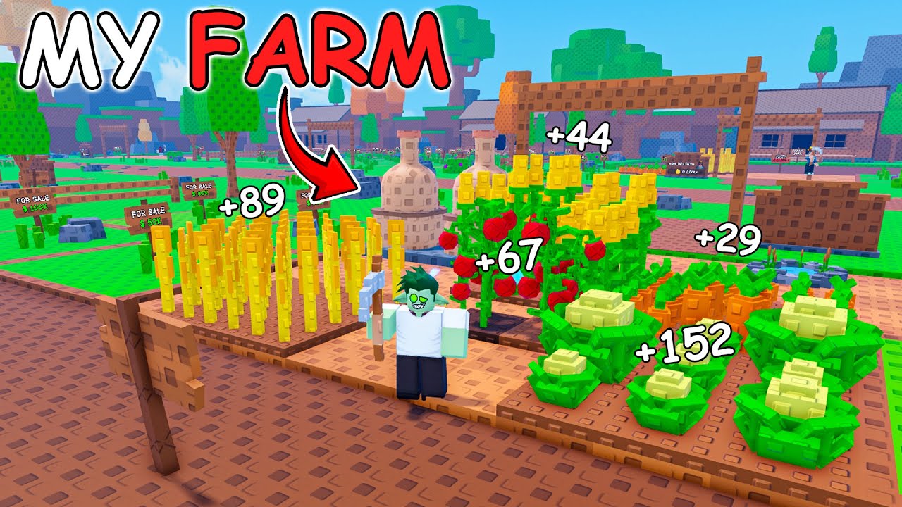 making MILLIONS by SELLING CROPS in My Farm Roblox... - YouTube