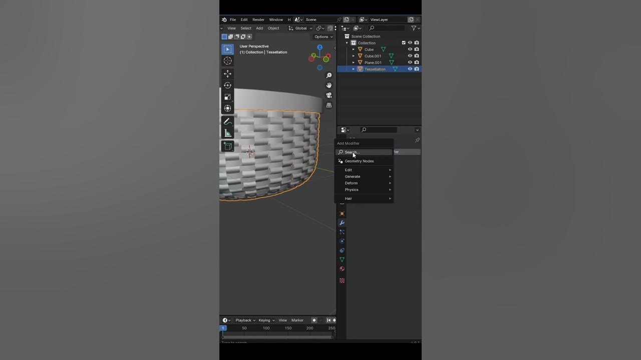 Trick of Making pattern on an object in blender #blenderustad - YouTube