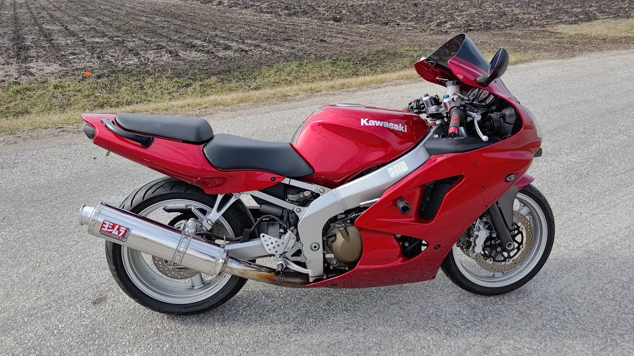 2007 Kawasaki 600-J (ZZR600), Start and quick ride - YouTube