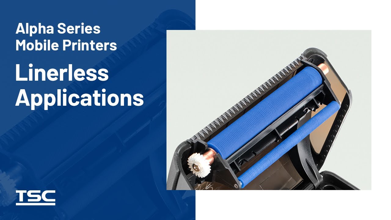 Alpha Series Mobile Printers: Linerless Applications - YouTube