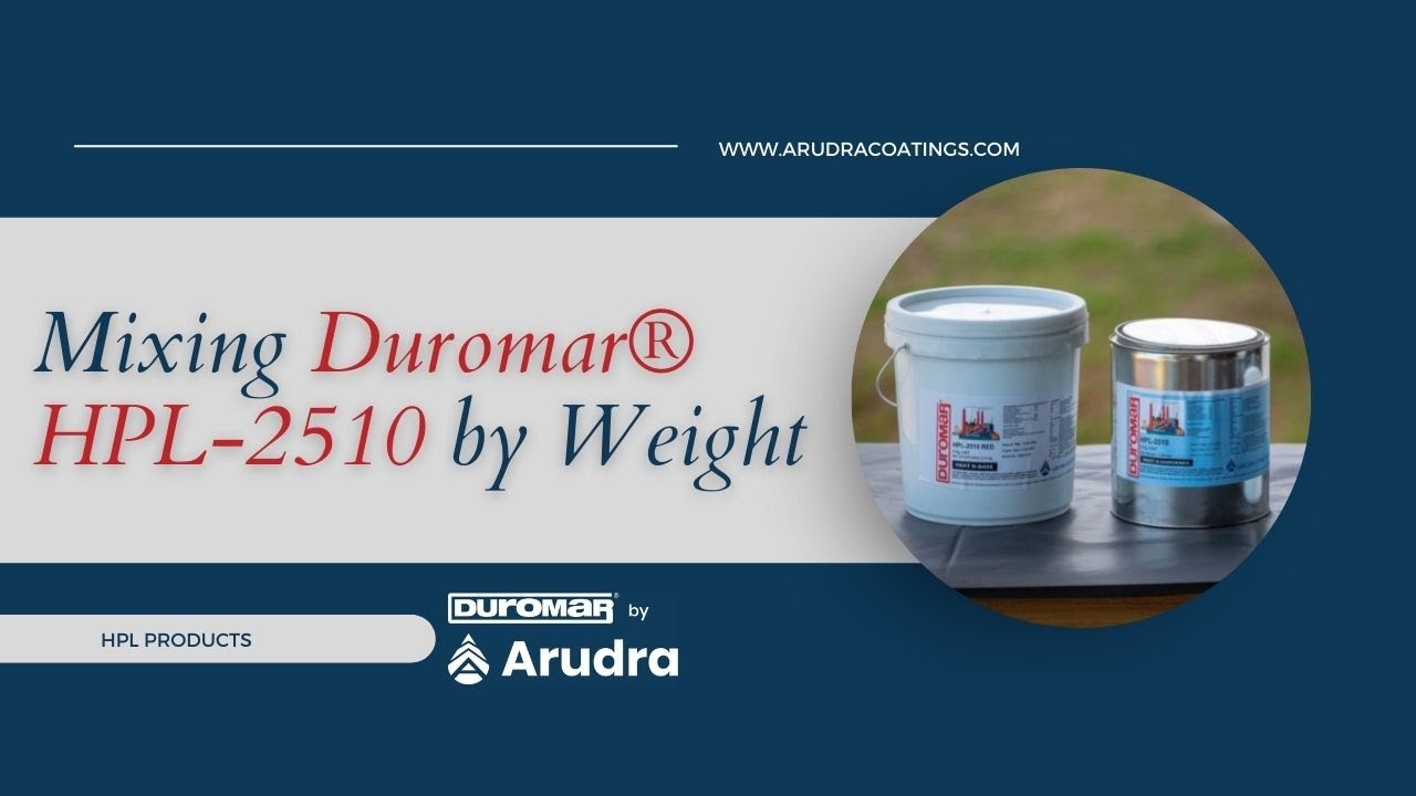 Mixing Duromar® HPL-2510 by weight | Duromar® by Arudra - YouTube