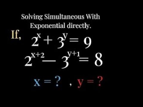 Exponential Meets Simultaneous Equations | Step-by-Step Guide" - YouTube