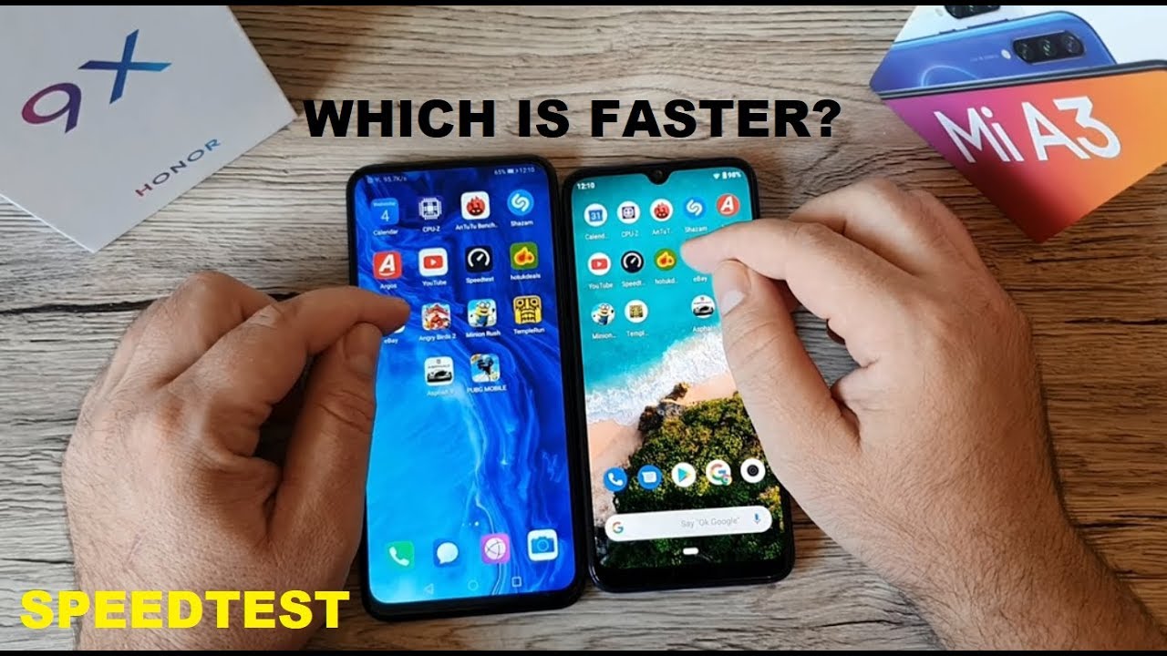 HONOR 9X VS XIAOMI MI A3 -SPEEDTEST !WHICH IS FASTER! - YouTube